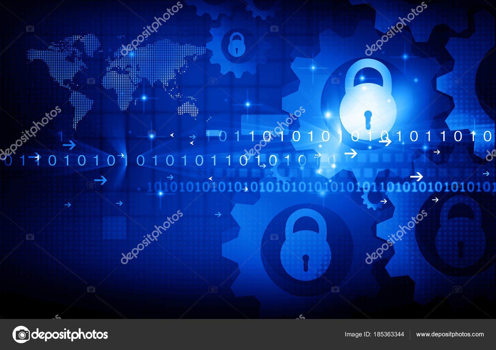 Internet Security Concept Technology Background — Stock Photo ...