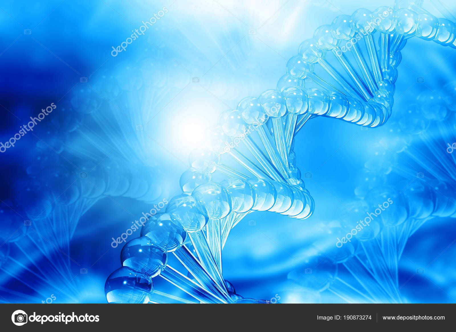 Dna Strands Science Background Stock Photo by ©bluebay2014 190873274
