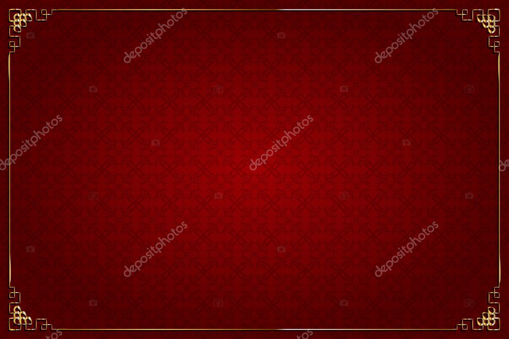 Red background chinese style and gold decoration Stock Vector Image by ...
