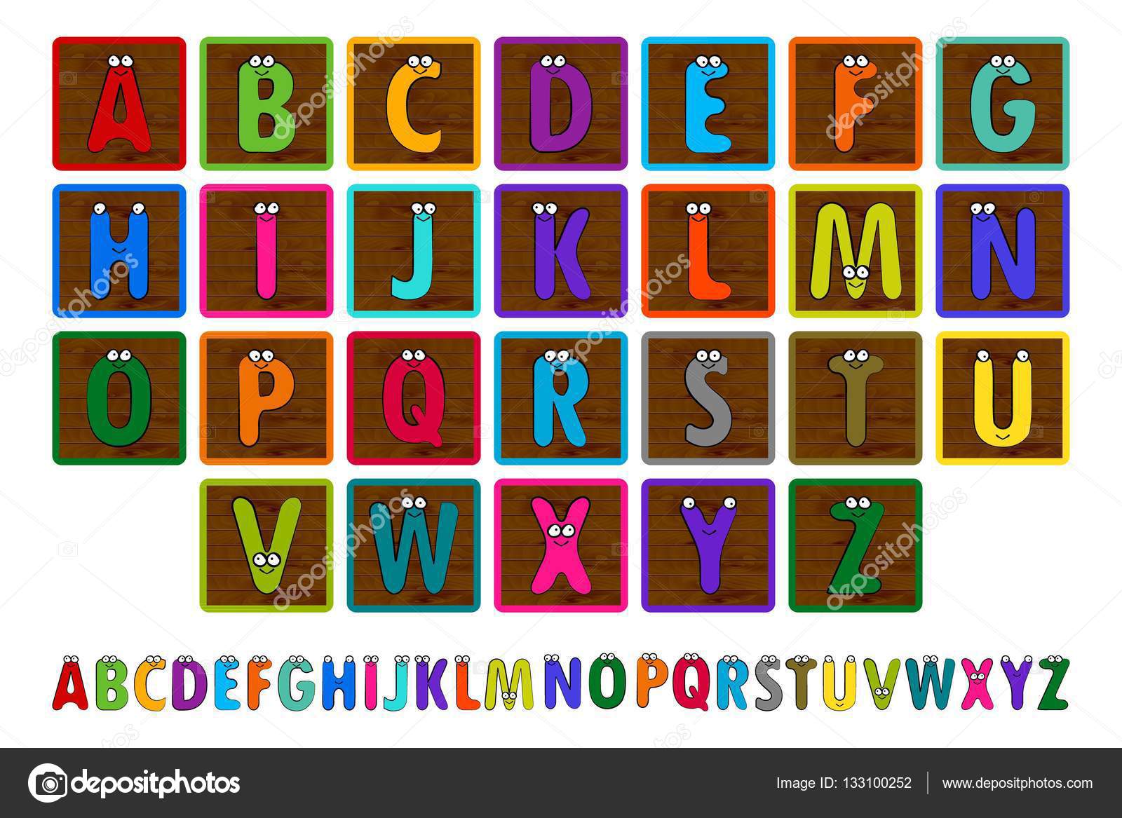 Blocos de letras. Ilustração vetorial . Vetor de stock de ...