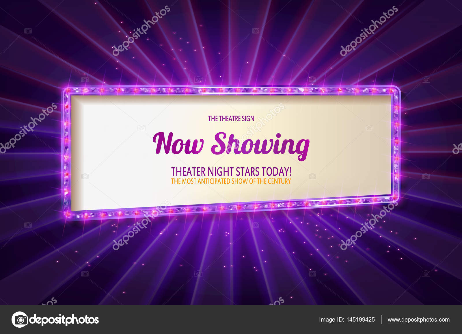 Showtime Retro Signs set Stock Vector by ©nastyaaroma2011 #145199425