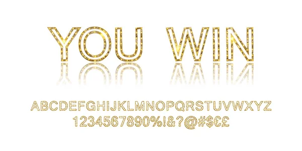 Gold alphabetic fonts vector Stock Vector Image by ©nastyaaroma2011 ...