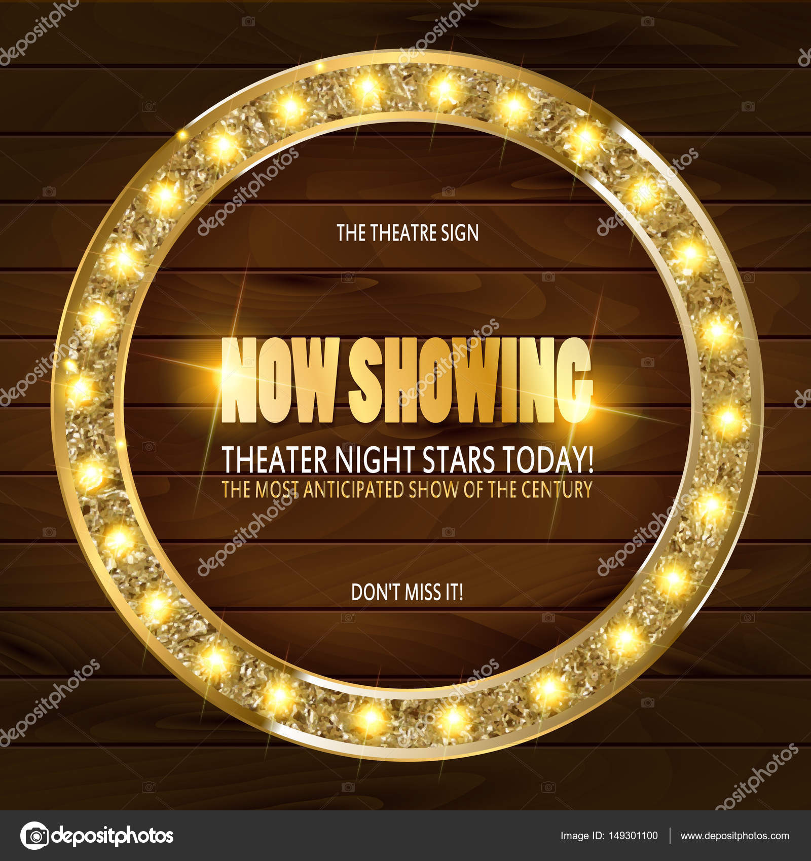 Cine de marco redondo Vector de stock por ©nastyaaroma2011 149301100