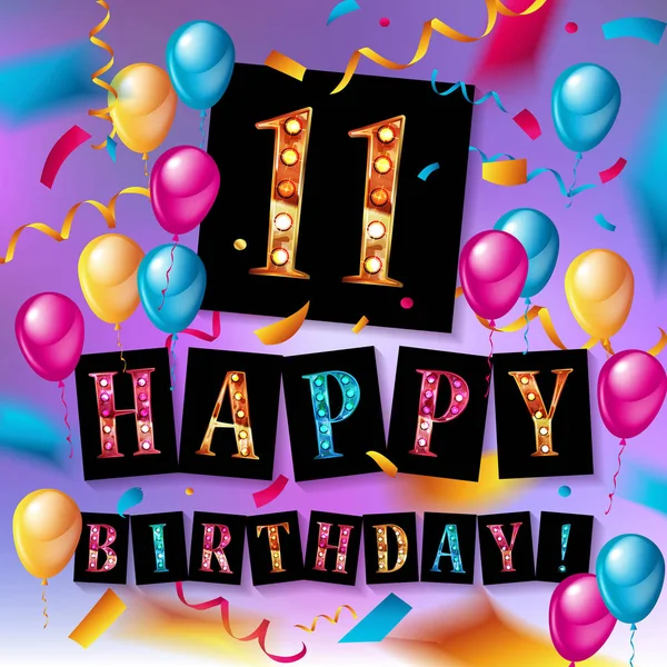 100,000 Happy 11th birthday Vector Images | Depositphotos