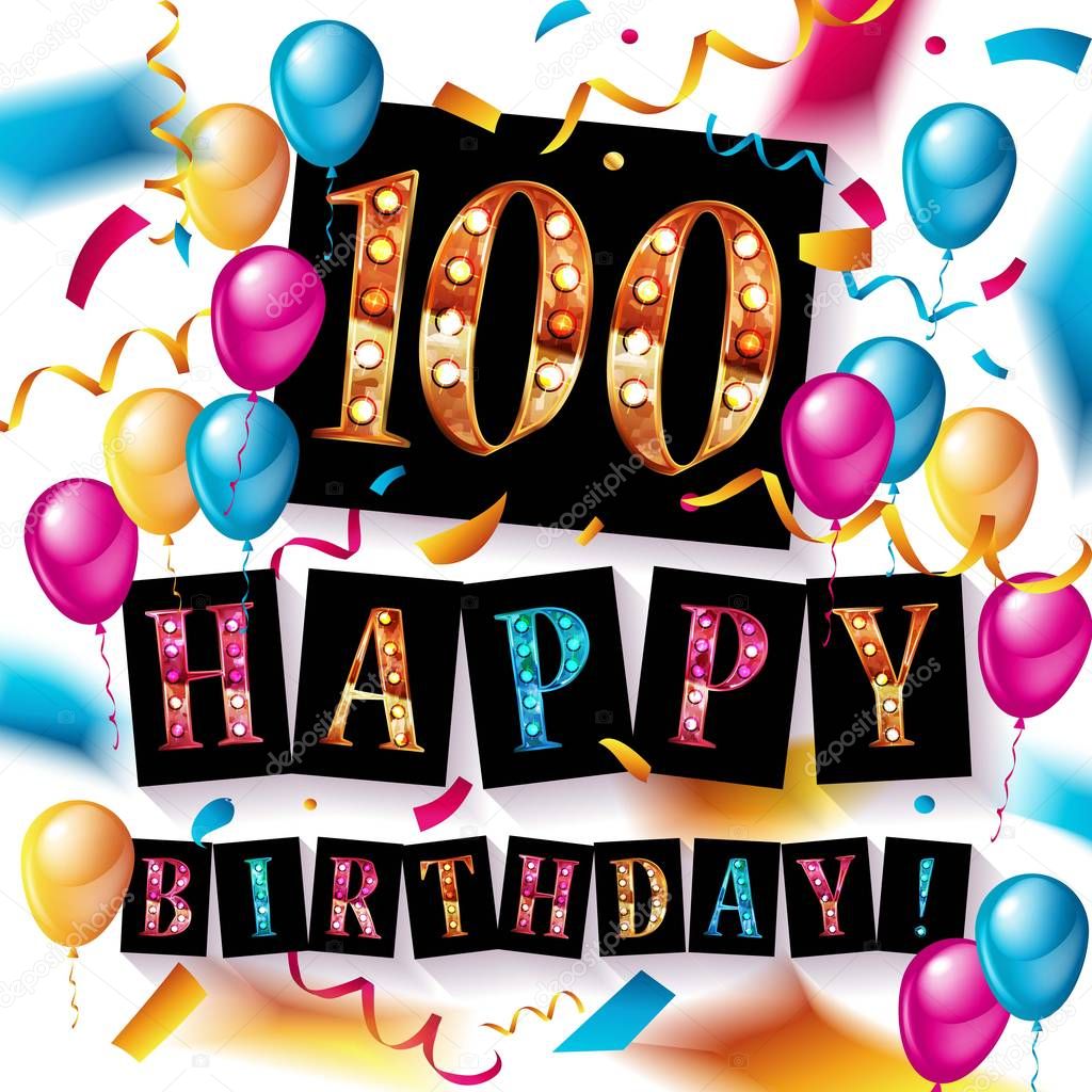 Feliz cumpleaños 100 años aniversario 2023