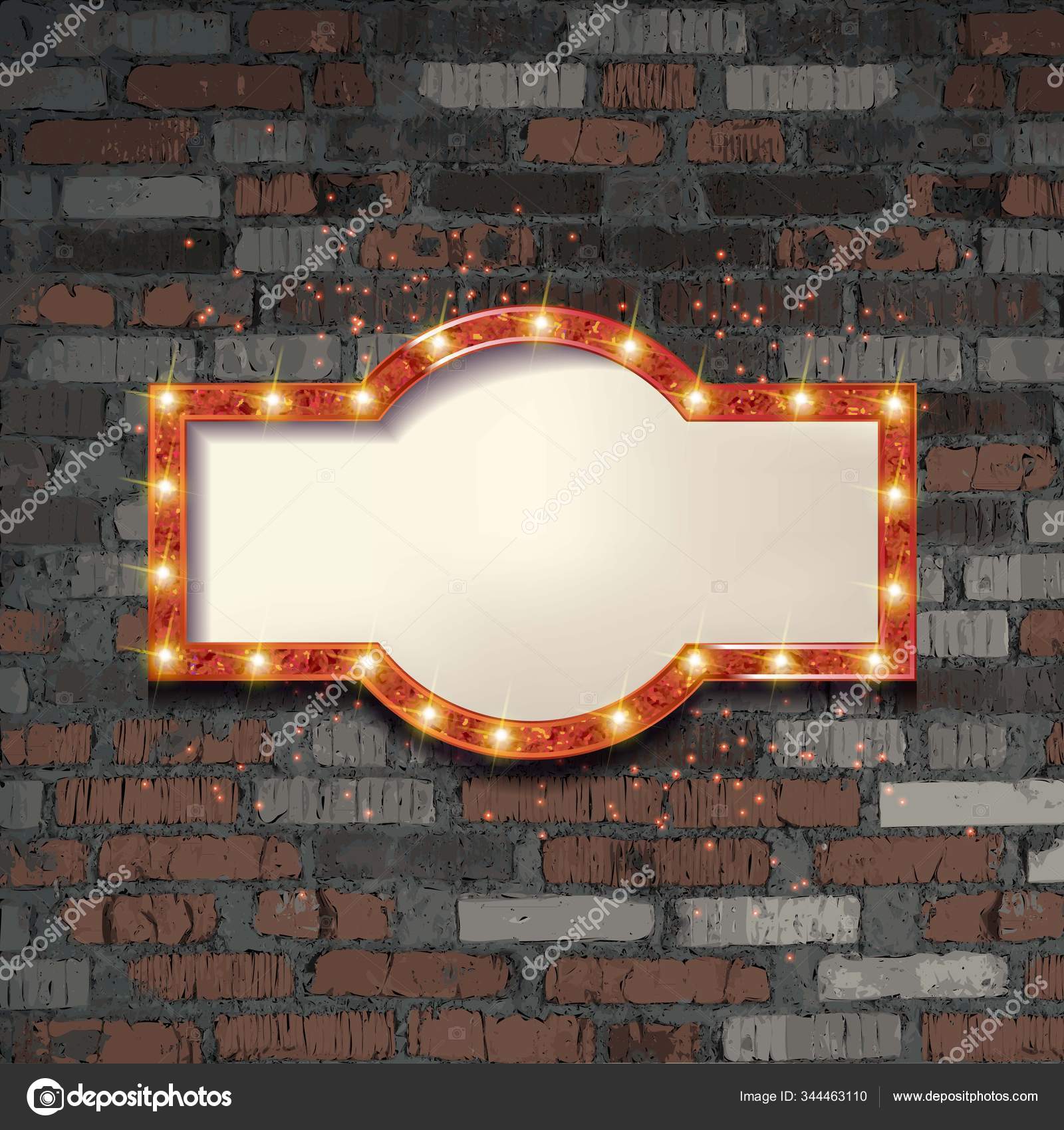 Red frame with light bulbs Stock Vector Image by ©nastyaaroma2011 ...