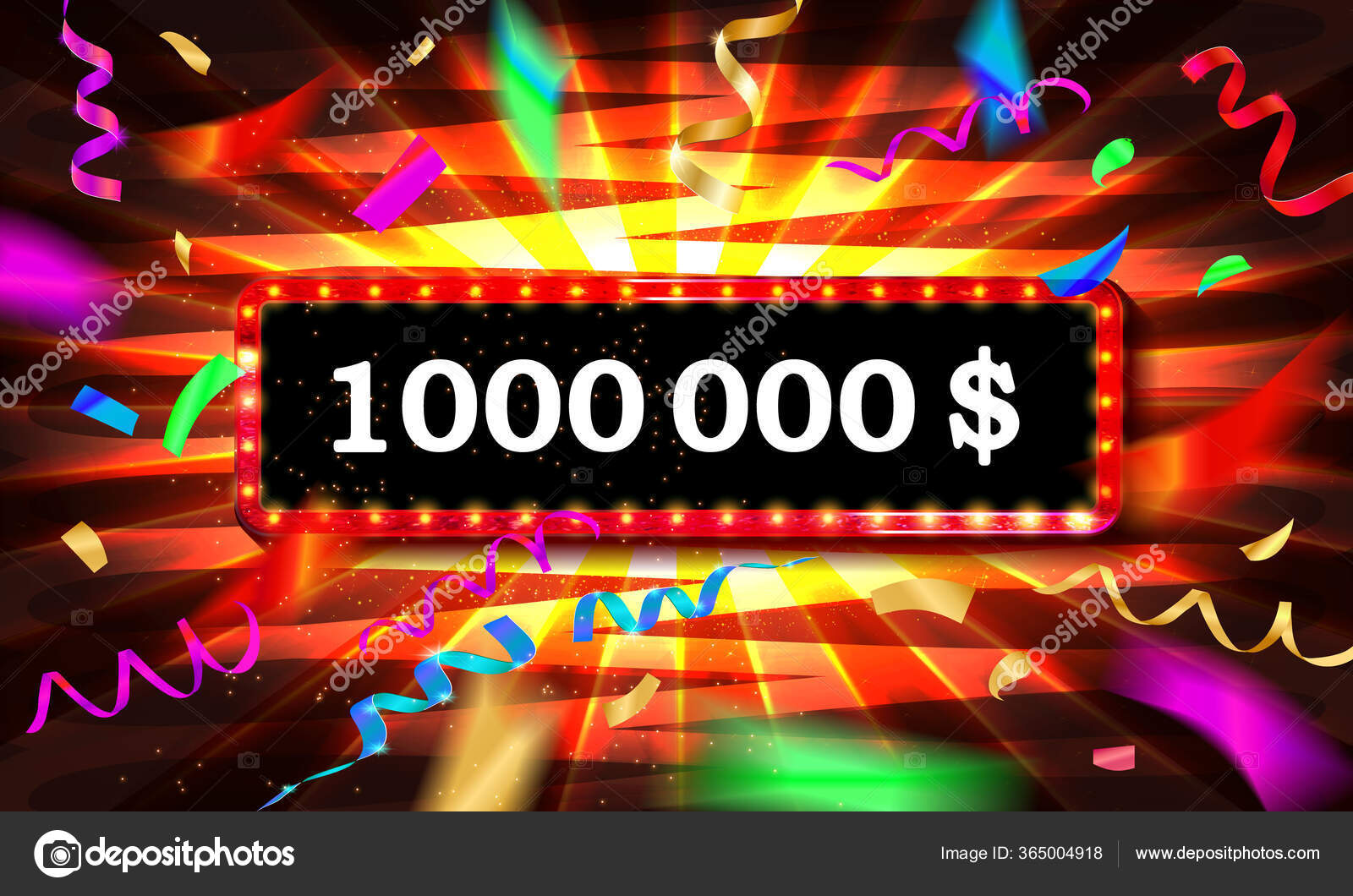 000 000 One Million Dollars Metallic Gold Numbers Vector Illustration ...