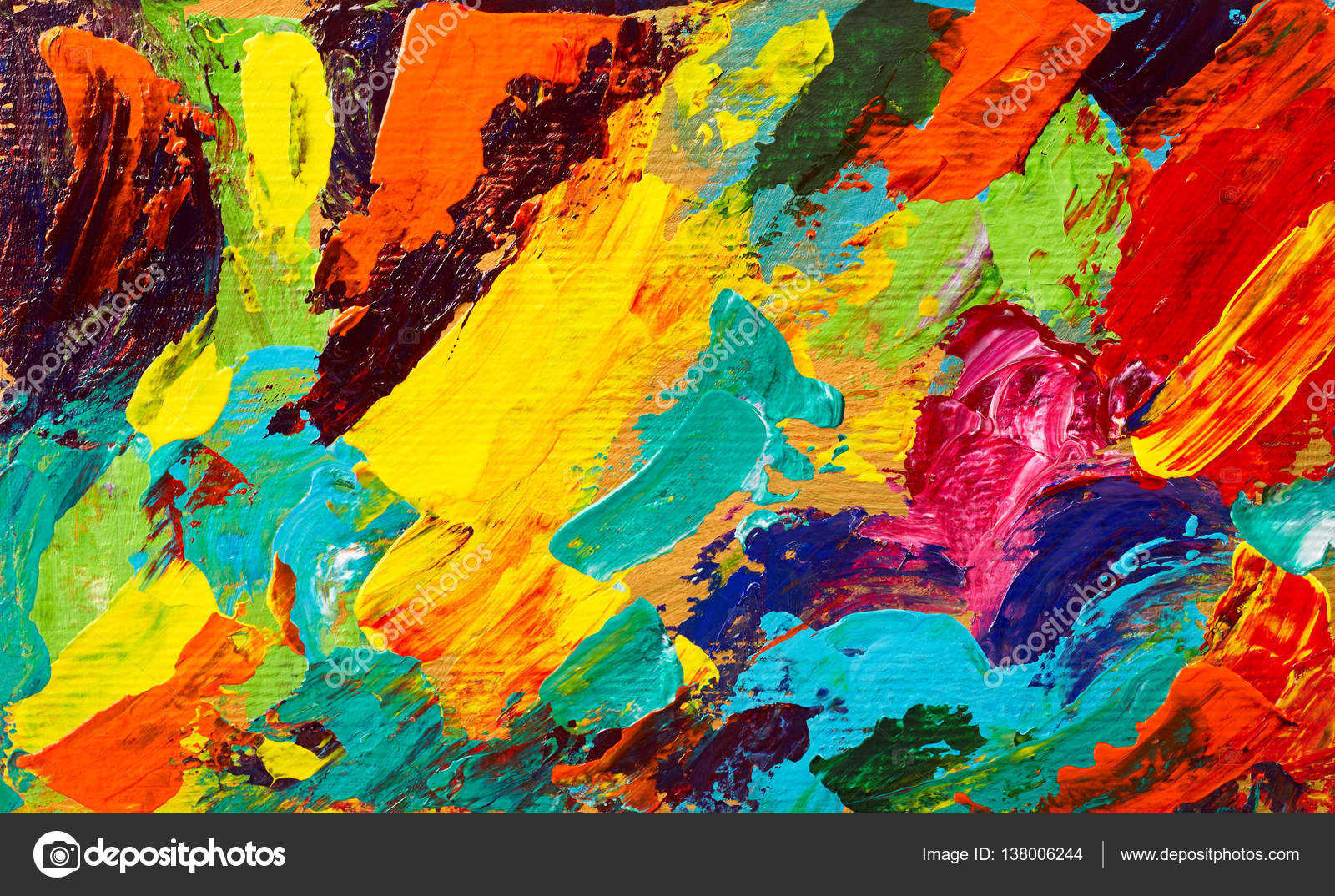 Pintura al óleo abstracta. Pinceladas de arte acuarela. Arte moderno y contemporáneo. Fondo ...