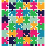 Seamless color puzzles background Stock Vector Image by ©scanrail #4541547