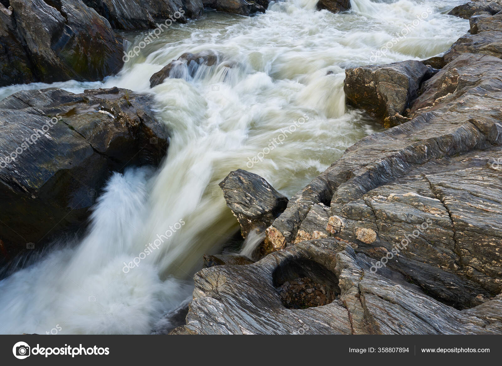 Pulo Lobo Waterfall River Guadiana Rock Details Mertola Alentejo ...