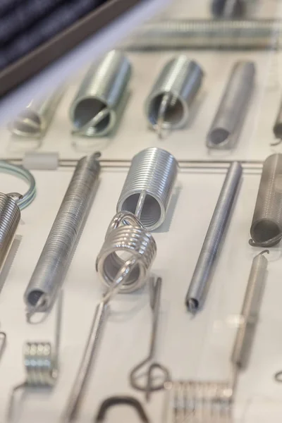 Various metal springs for different purposes, note shallow depth of ...