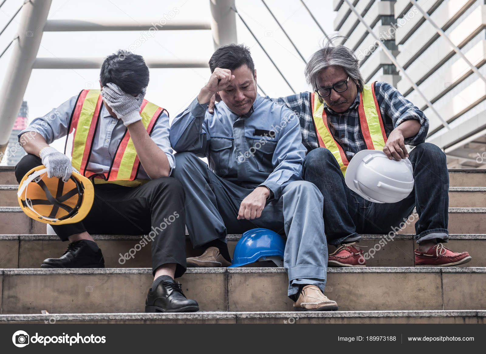 Unhappy Construction Worker