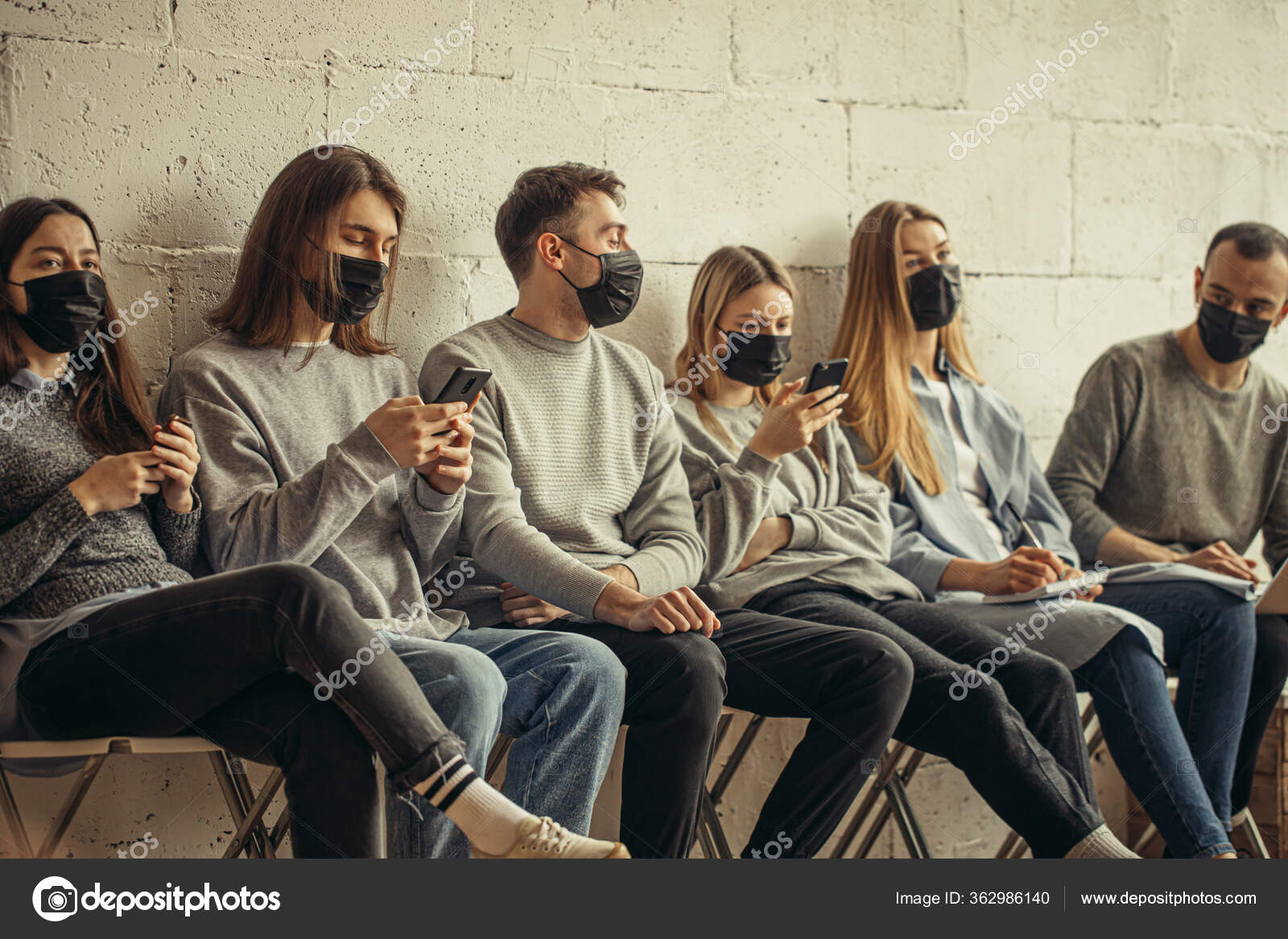 Group Of Sick People