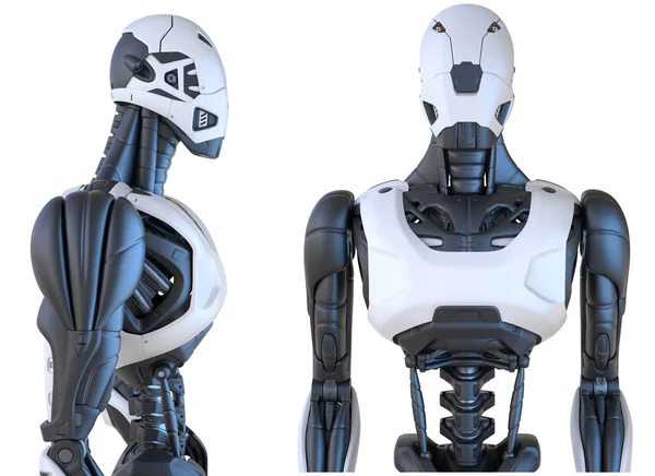 Robot android posing Stock Photo by ©iLexx 194196622
