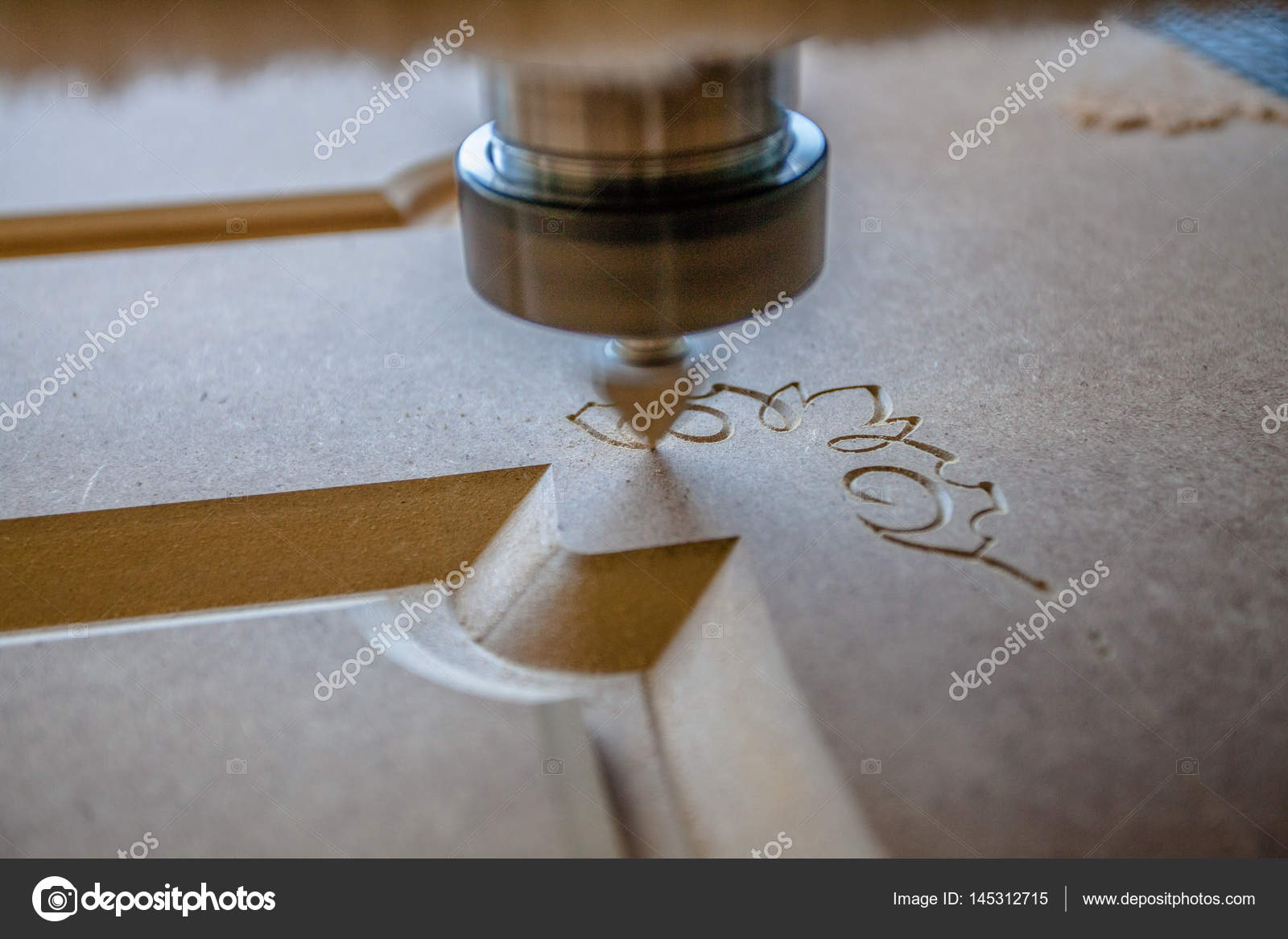 Machine working cnc — Stock Photo © stanislavlazarev #145312715
