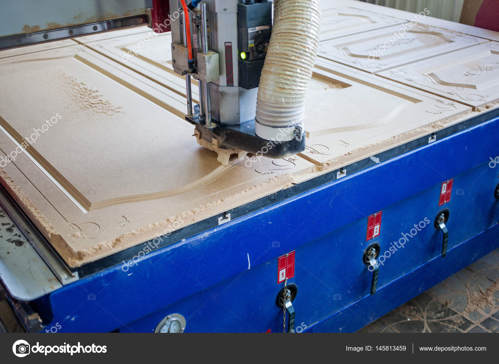 Machine working cnc Stock Photo by ©stanislavlazarev 145813459