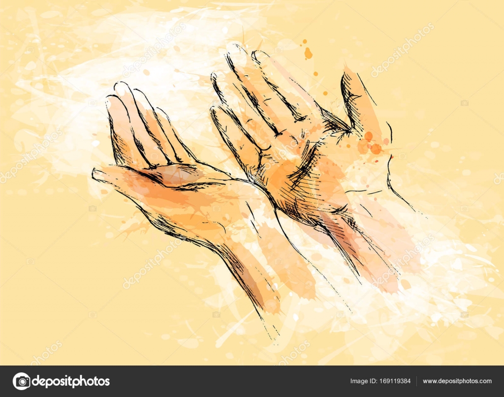 Beggar Hand Drawing