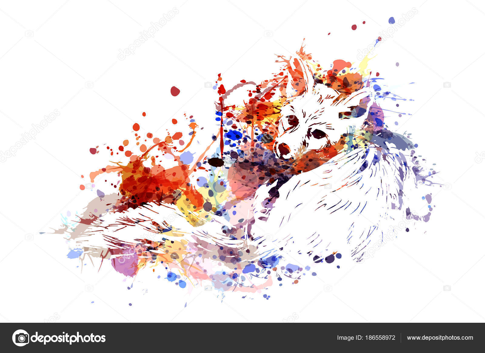 Vector color illustration Fox Stock Illustration by ©onot #186558972