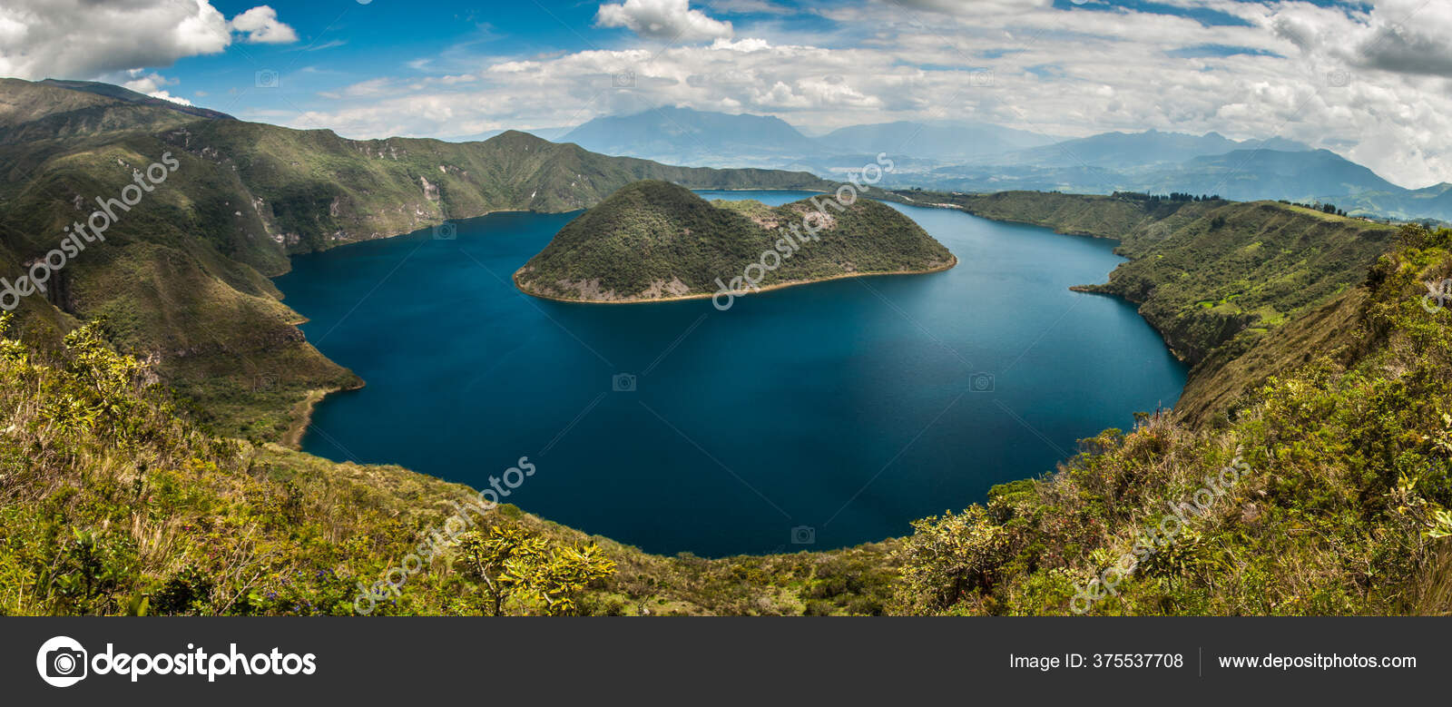 Cuicocha Caldera Lake Ecuador South America Otavalo Stock Photo by ...