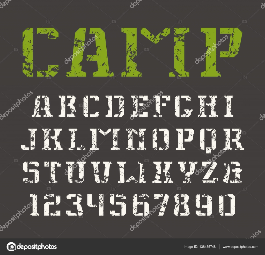 Generador stencil letras militares - innermaz