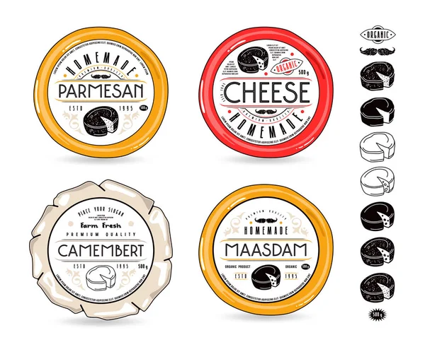 Cheese label Vector Art Stock Images | Depositphotos