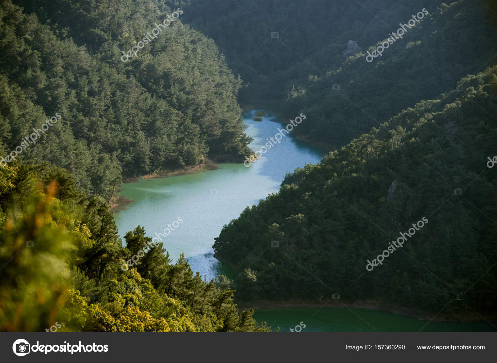 River from top view. — Stock Photo © casarda #157360290