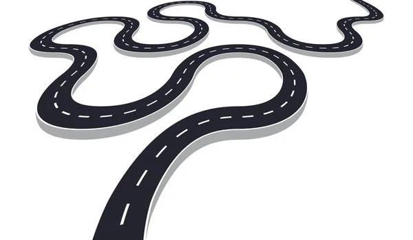 Winding Road Vector Illustration Isolated Transportation Concept Design ...