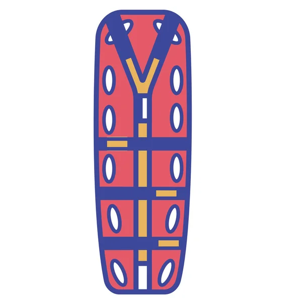 Icono de tablero espinal de dibujos animados Ilustración aislado 2024