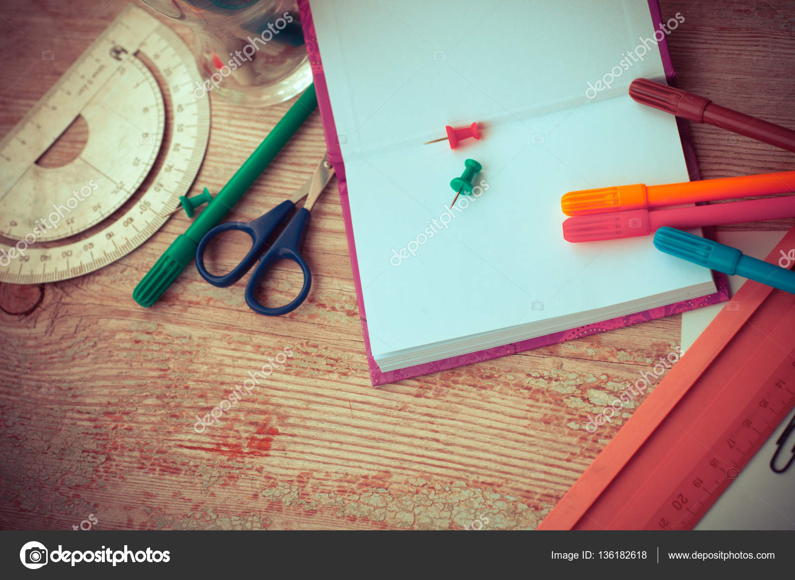 School supplies collection Stock Photo by ©artnature 136182618
