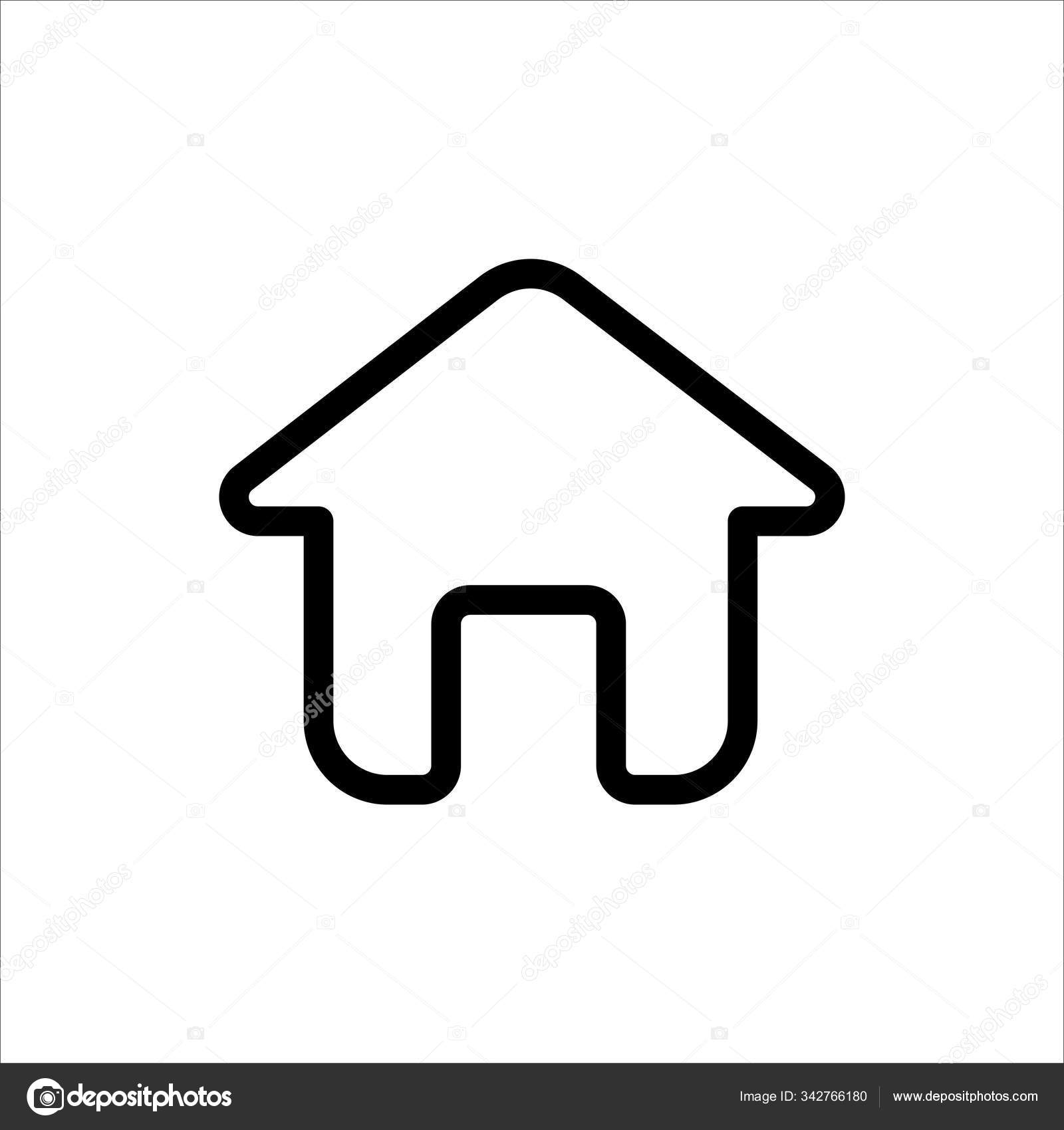 Black Home Icons For Website