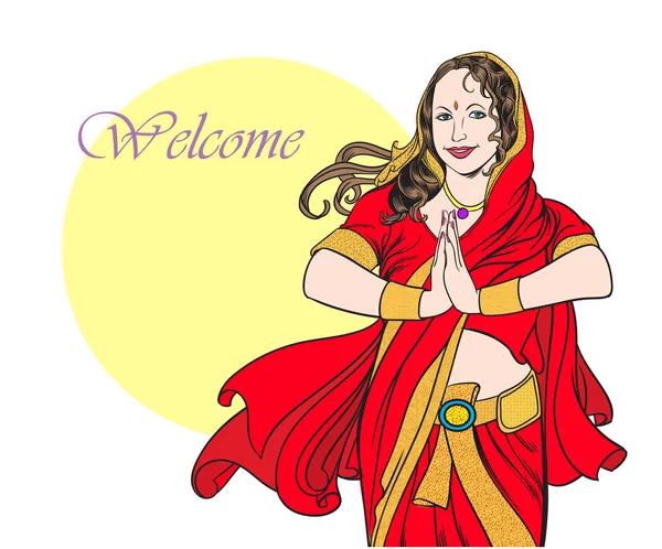 Indian Classical Dancer Stock Vector Image By ©vectomart 9568780