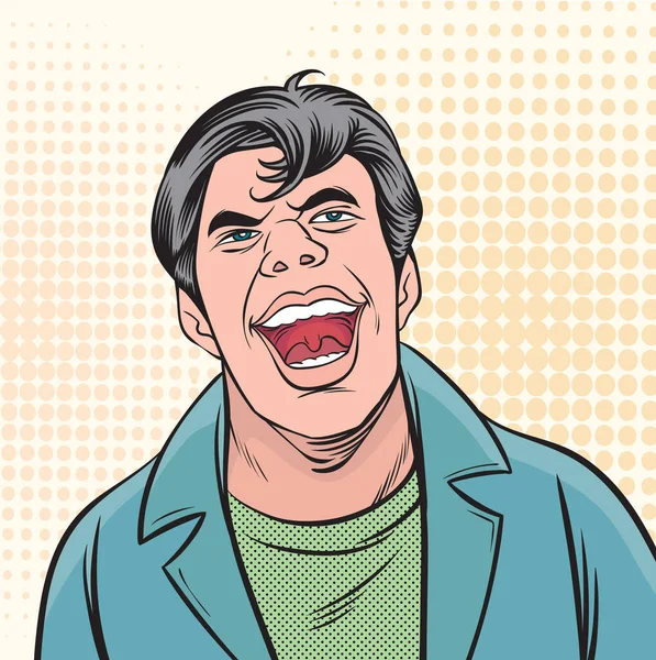 Angry Retro Man Screaming Stock Vector Image By ©deniscristo 73661805