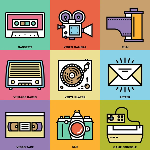 Retro Technology set Stock Vector Image by ©Sashatigar #149210892 Retro Technology set Stock Vector Image by ©Sashatigar #149210892