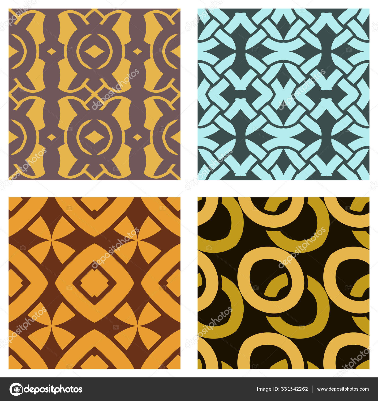 Seamless chinese geometric pattern with traditional symbols. Asian ...