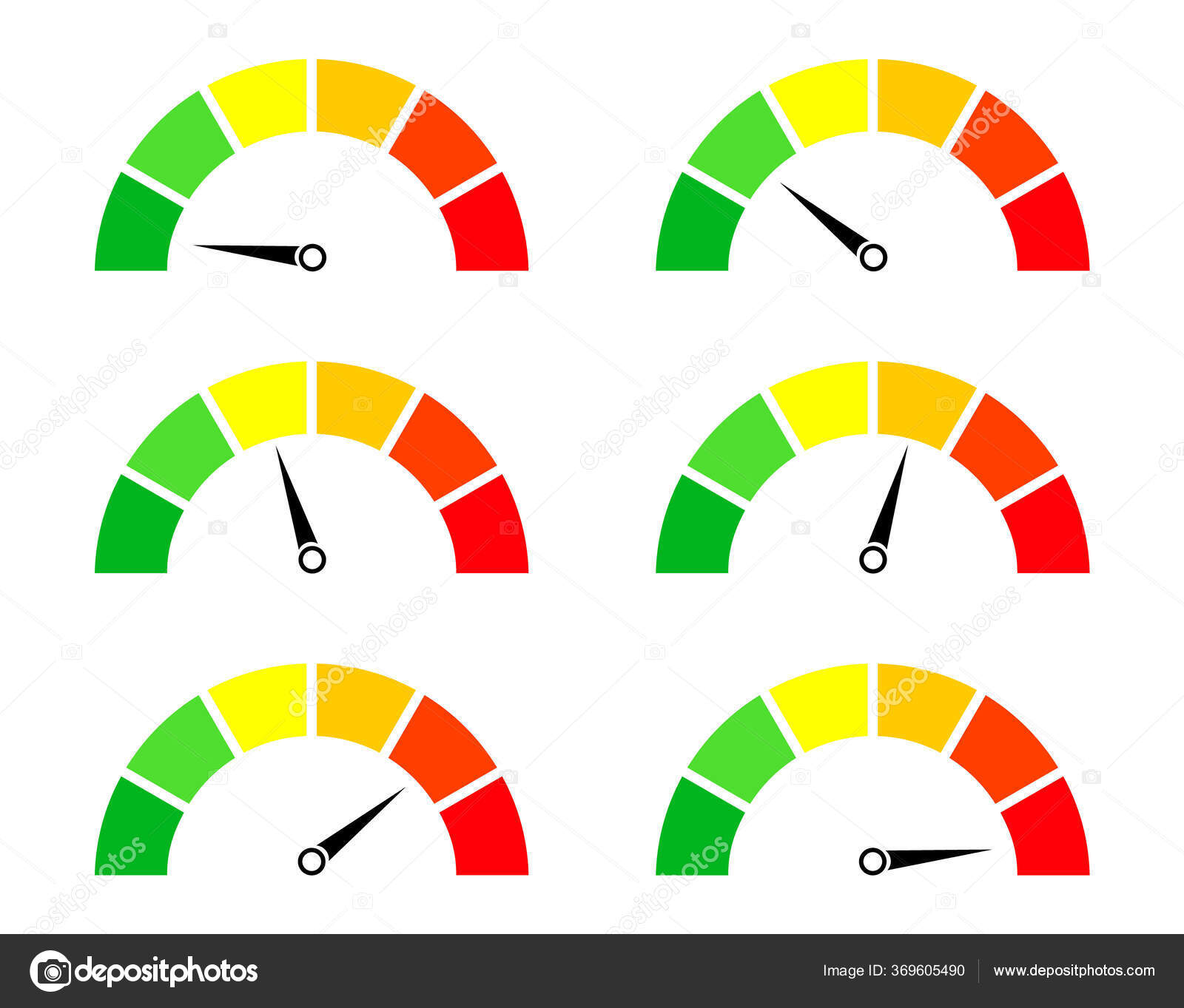 게이지와 계기판의 아이콘 그리고 발전의 수준의 다이얼 자동차 계기판 테스트 스톡 벡터 ©wiseant 369605490