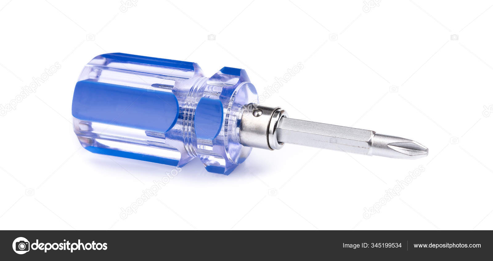 Blue screw drivers isolated on white background — Stock Photo ...