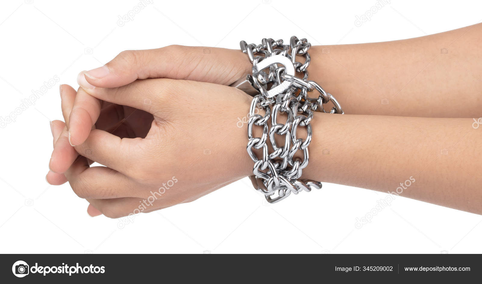 Hands in chains isolated on white background Stock Photo by ©Cloud7Days ...