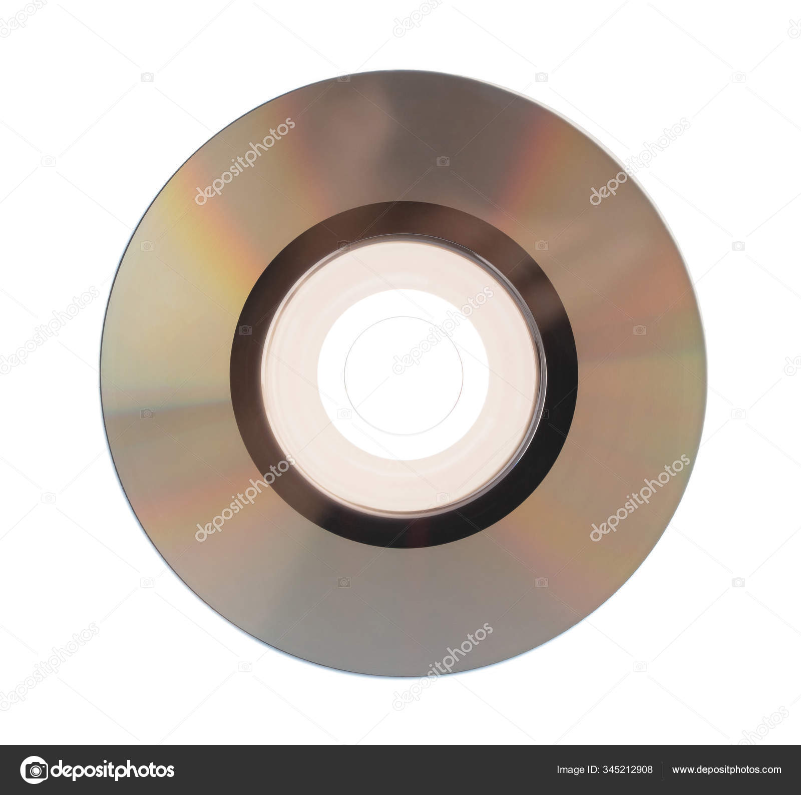 Mini DVD or CD Disc isolated on a white background. — Stock Photo ...