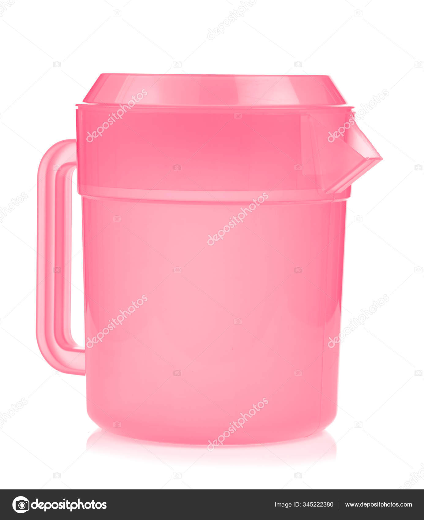 Pink Plastic Pitcher