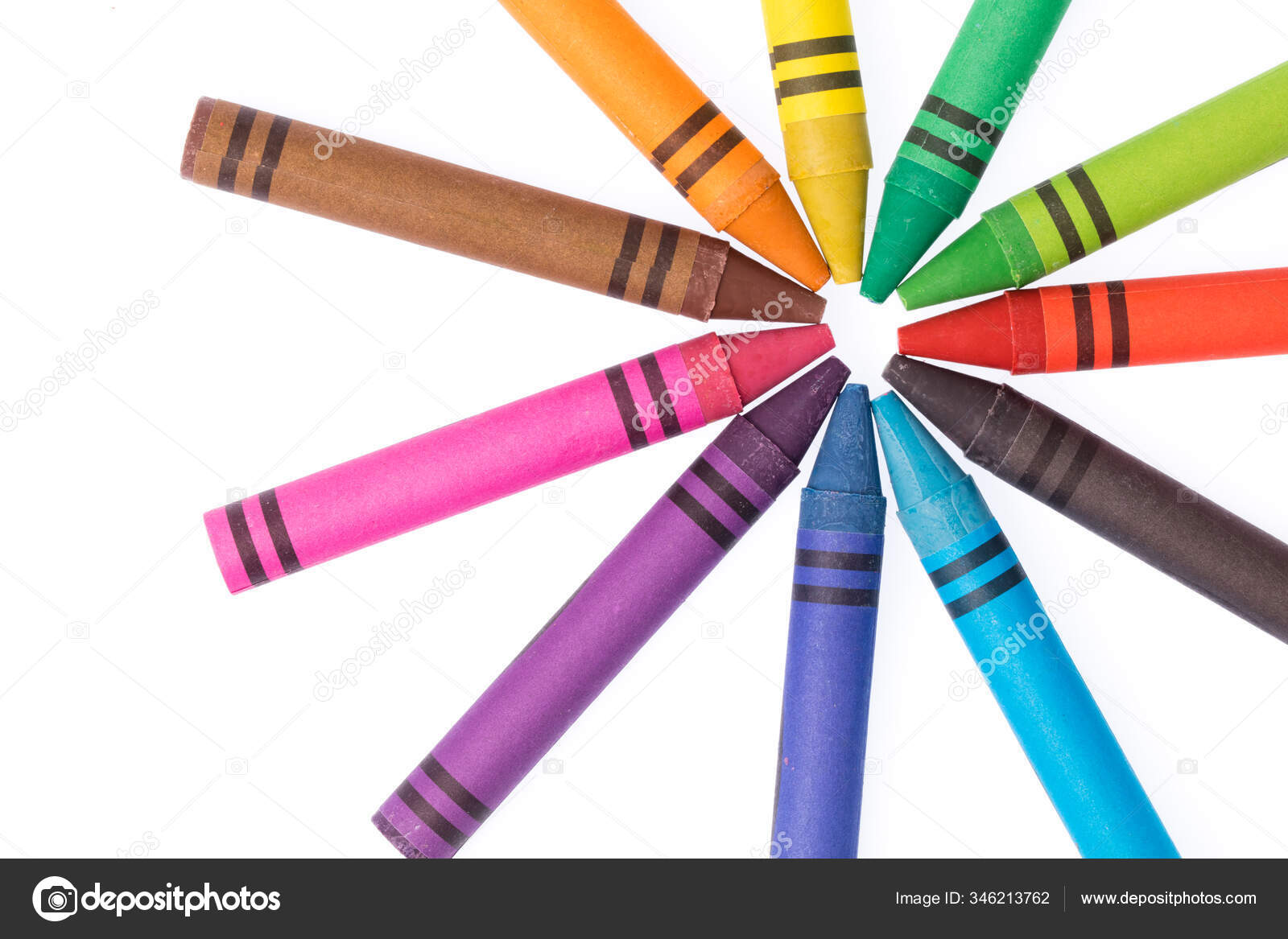 Crayon Isolated White Background Stock Photo by ©Cloud7Days 346213762