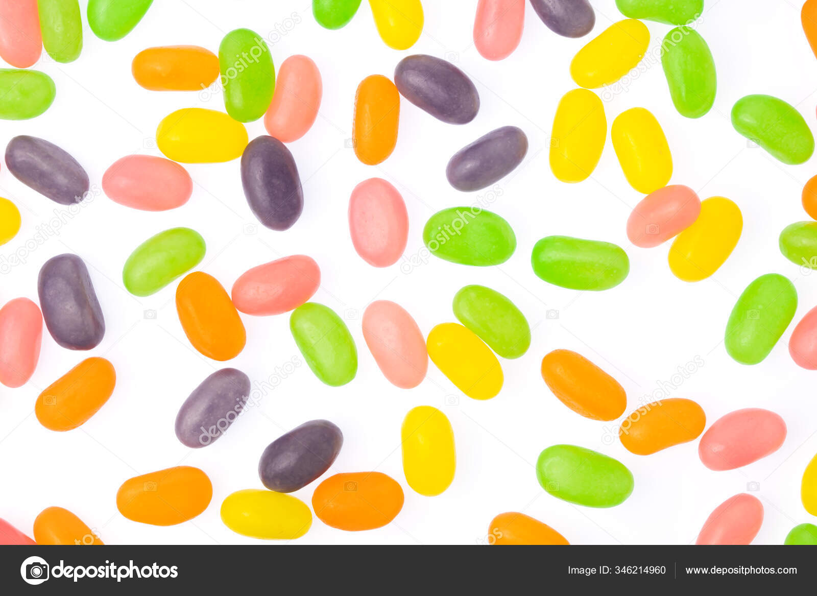 Jelly Bean Candies Isolated White Background Stock Photo by ©Cloud7Days ...