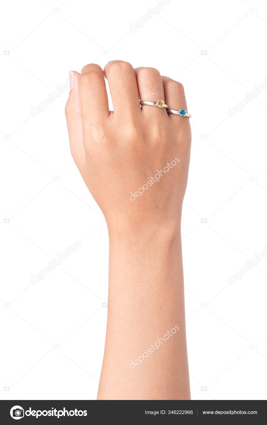 Show Ring Finger Isolated White Background — Stock Photo © Cloud7Days ...