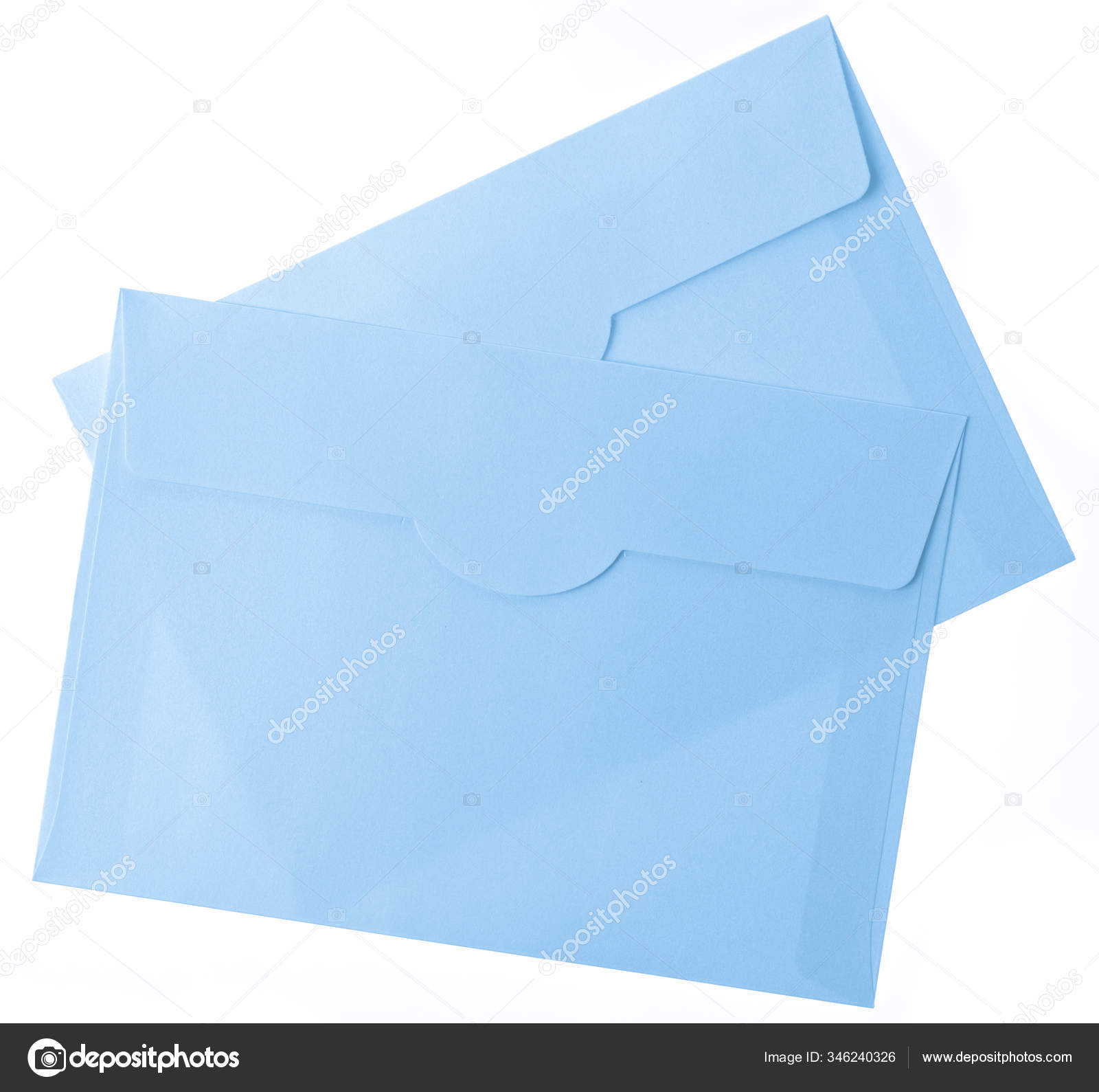 Blue Envelope Isolated White Background — Stock Photo © Cloud7Days #346240326