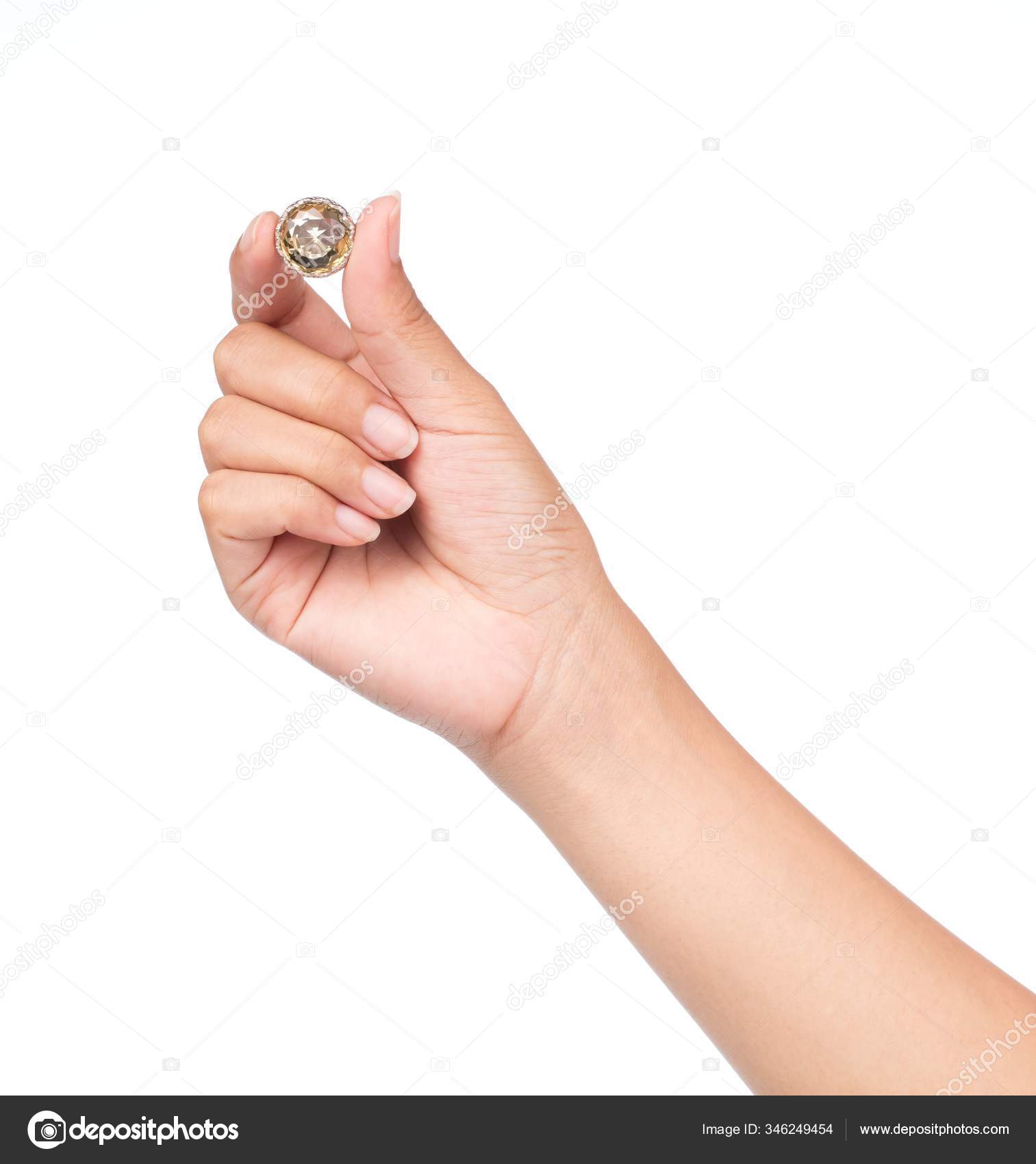 Show Ring Finger Isolated White Background — Stock Photo © Cloud7Days ...