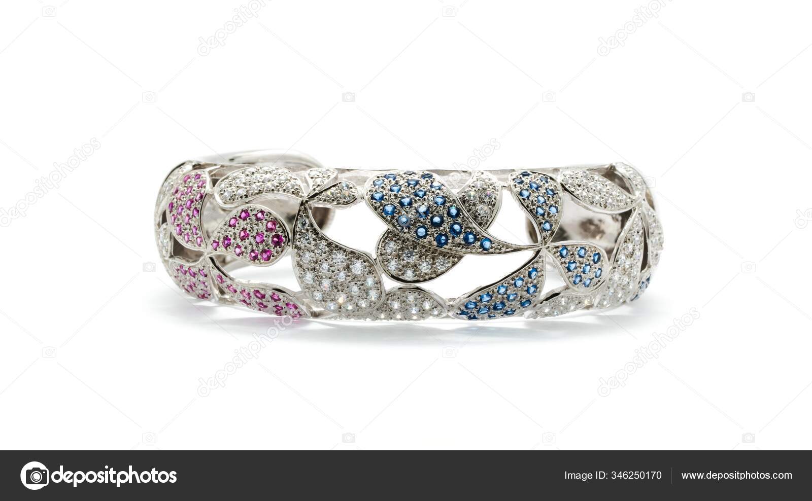 Bracelet Ruby Isolated White Background Stock Photo by ©Cloud7Days ...