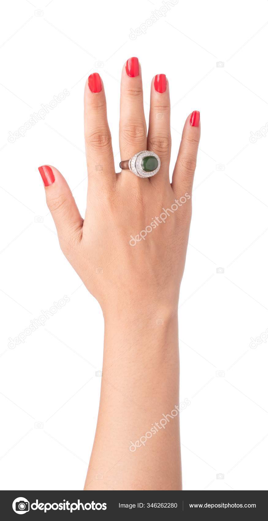 Show Ring Finger Isolated White Background — Stock Photo © Cloud7Days ...