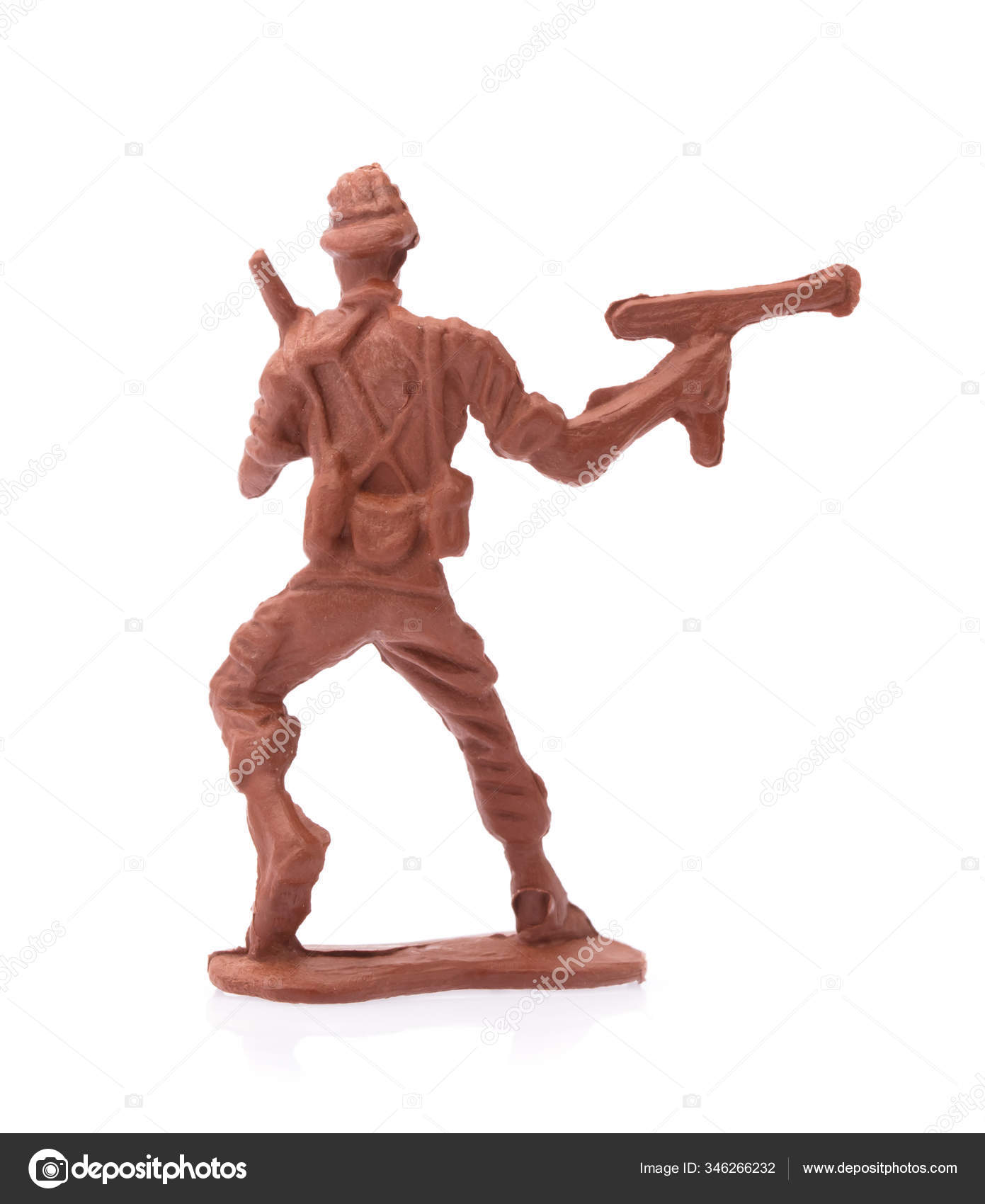 Miniature Toy Soldier Isolated White Background Stock Photo by ...