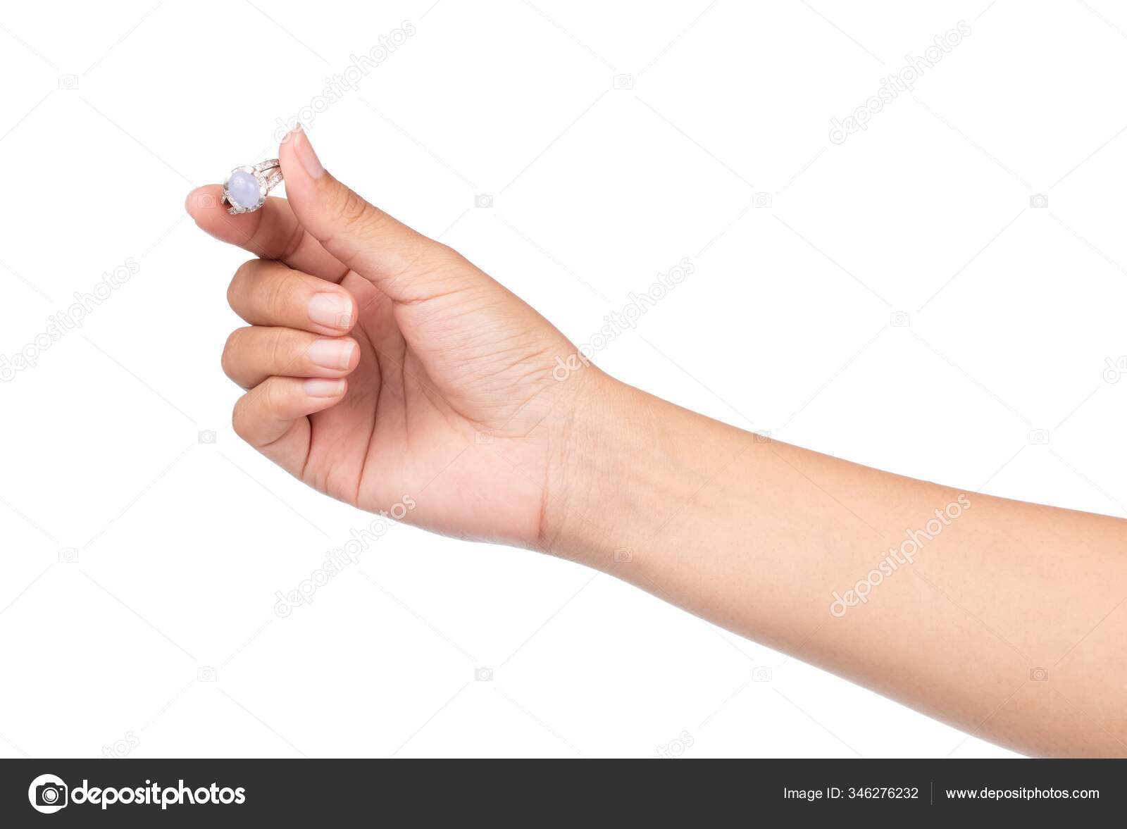 Show Ring Finger Isolated White Background — Stock Photo © Cloud7Days ...