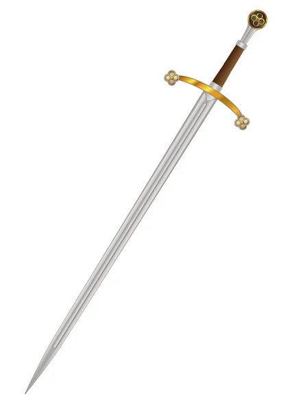 Knights Sword Outline Stock Vector Image by ©BigAlBaloo #118782838