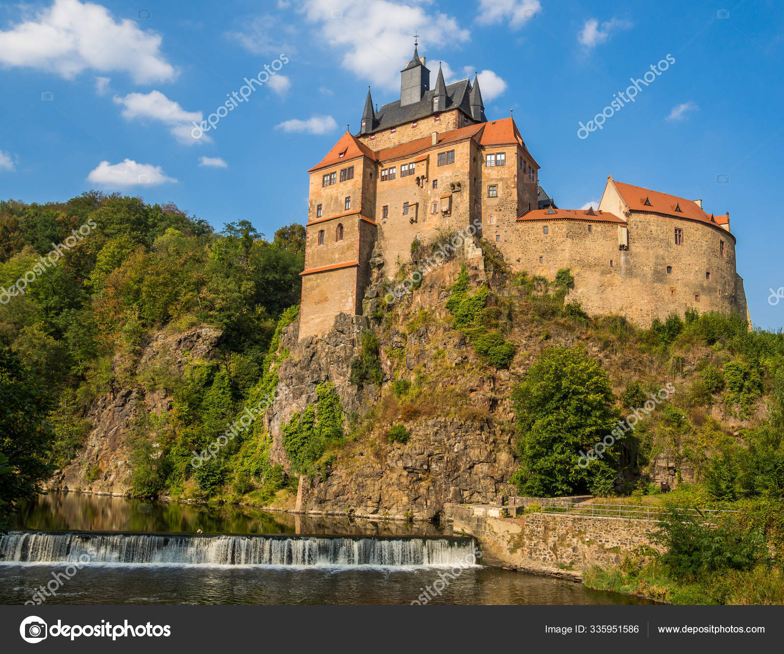 Castle Kriebstein Saxony background Stock Photo by ©Animaflora ...